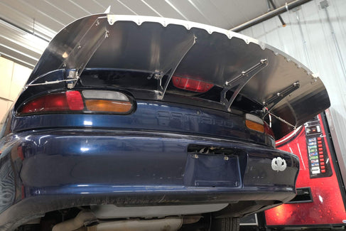 1993-2002 4th Gen Camaro 15" Strutless Drag Wing w/ Adjustable Wicker ...