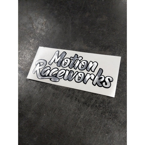 Motion Retro Decal 12” Long - MD-R12 Silver – Motion Raceworks