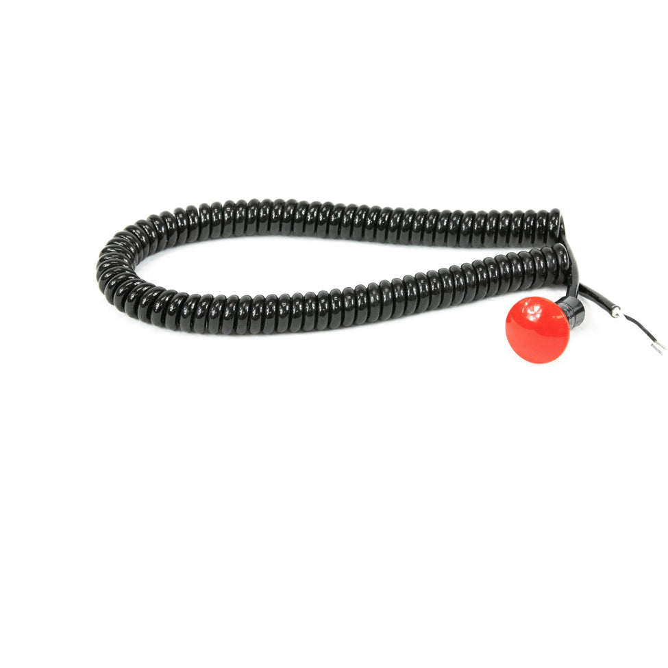 Motion Raceworks Momentary Large Mushroom Push Button w/6' Wound Cord